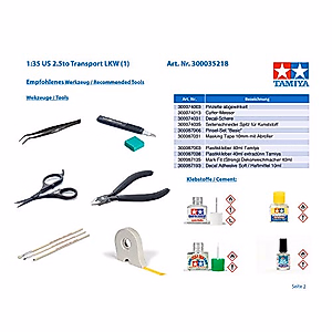 Tamiya America, Inc 1/35 US 2.5 Ton 6x6 Truck, TAM35218