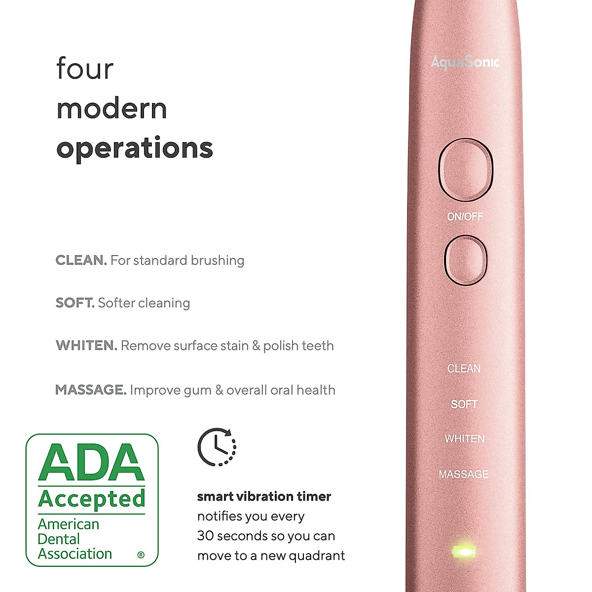 Aquasonic Vibe Series Ultra Whitening Toothbrush Aqua Flosser