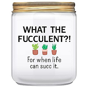 Funny Gifts for Women, Men- Birthday Gifts for Best Friends, Her, Him, Girlfriend, Sister, Plant Lover- Unique Christmas Gifts & Valentines Day Gifts- Mother's Day Gifts Mom- Lavender Candles