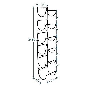 Sorbus Towel-Rack Holder - Wall Mounted Storage Organizer for Linens (Black)