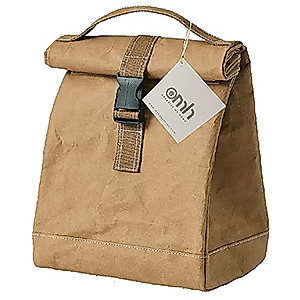 Roll Down Lunch Tote Bag (Brown)