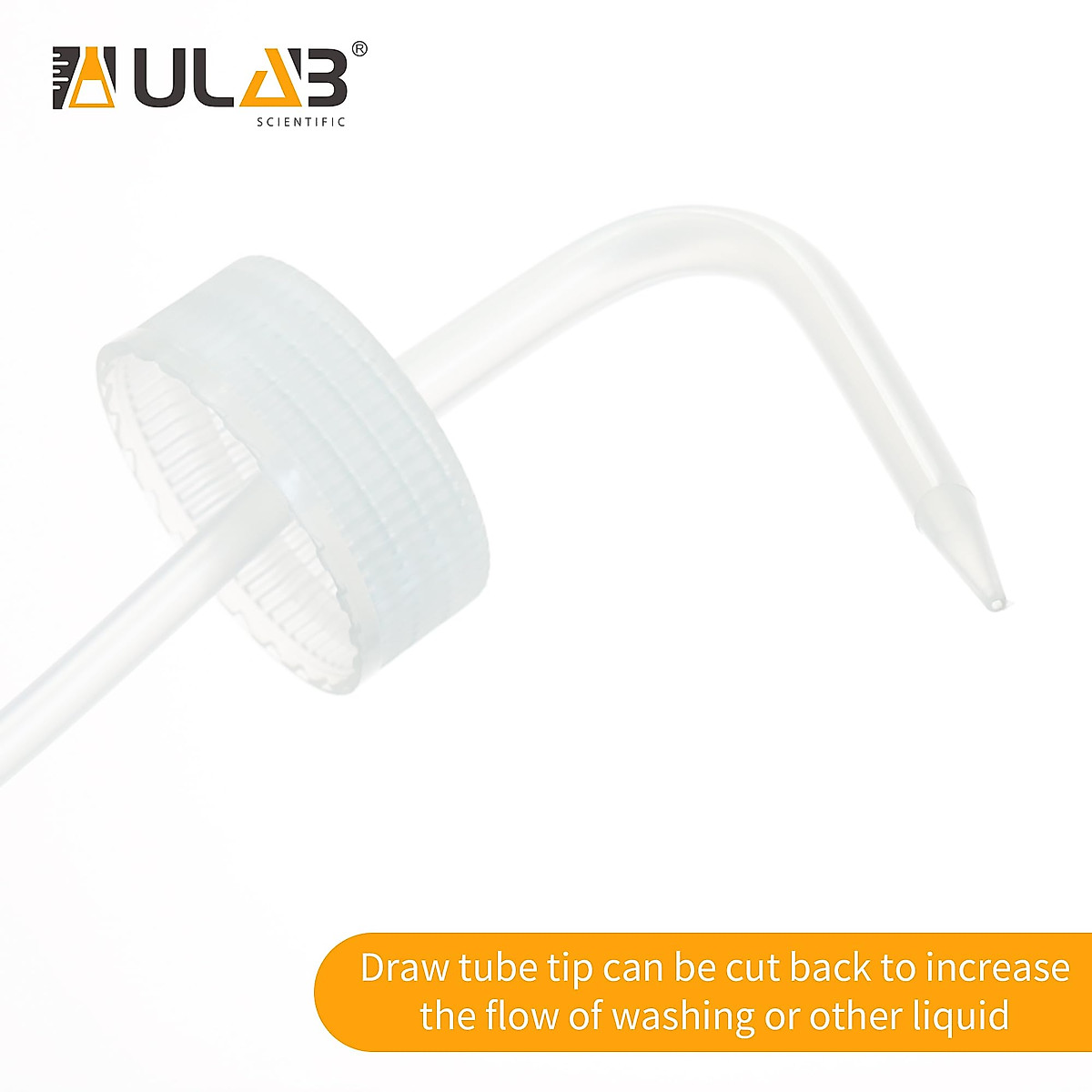 ULAB Scientific Safety Wash Bottle Set, Narrow-Mouth and Wide-Mouth, Vol.250ml 500ml, Pack of 4, UWB1008