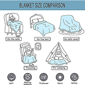 Charmerry Video Game Controller Gamer Fleece Throw Blankets Super Soft Warm Blanket, Gaming Cozy Flannel Blanket Plush Blankets for Couch Sofa Bed Throw 40X50inch