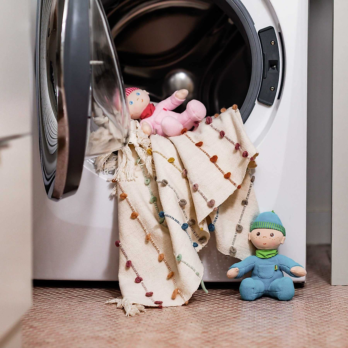 HABA Doll Snug Up Luisa 8" My First Baby Doll, Machine Washable & Safe for Birth & Up, Newborn Toys