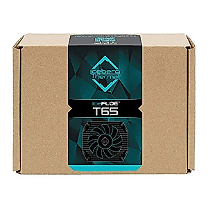 Iceberg Thermal IceFLOE T65 ITX Low Profile 3 Heat Pipe Extrusion Aluminum Heatsink HTPC CPU Cooler with 80mm Fan