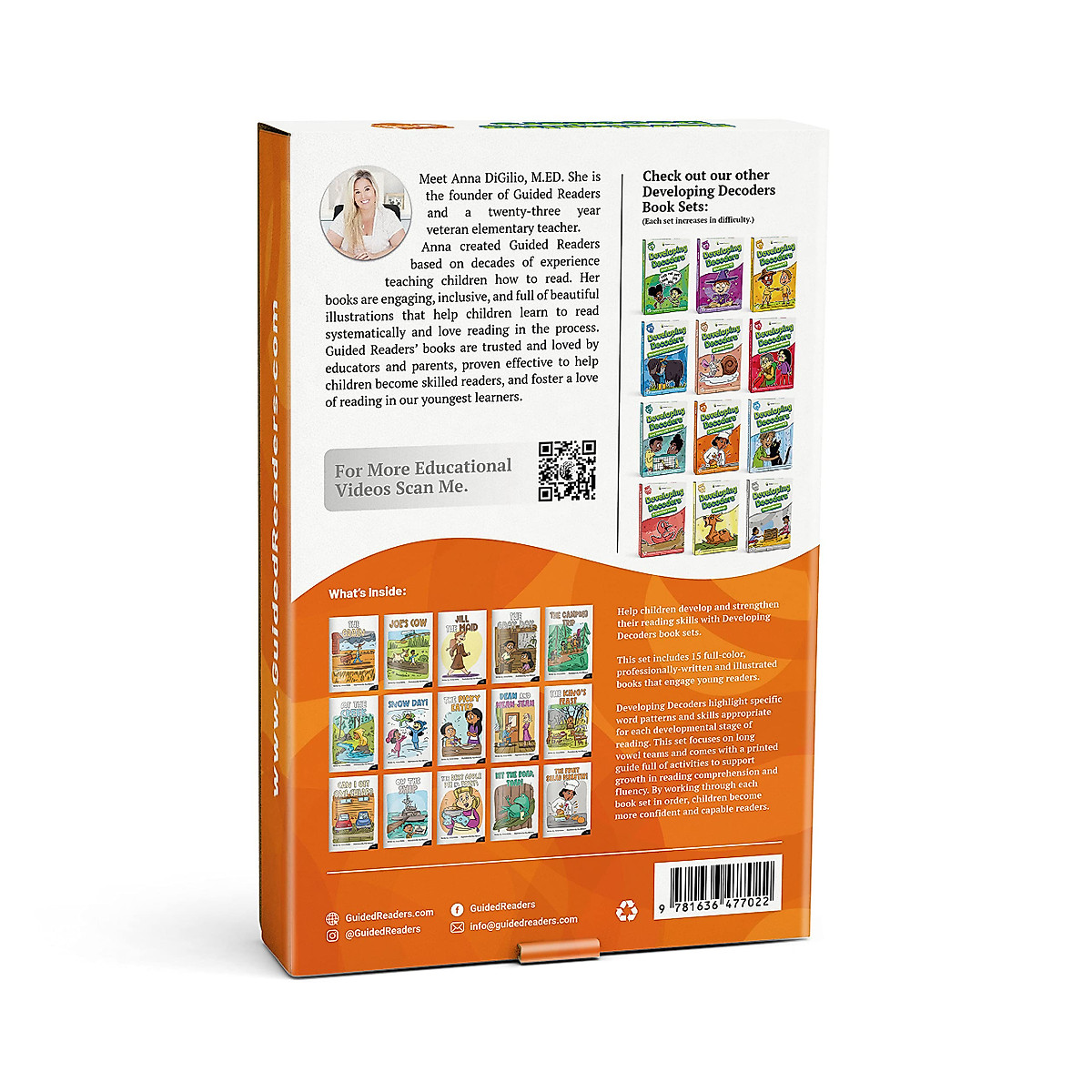 Decodable Readers: 15 Long Vowel Teams Phonics Books for Beginning Readers Ages 4-7 Developing Decoders (Set 8)