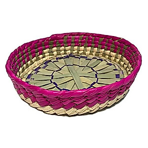 MEXICAN TORTILLERO MADE OF PALMA LEAF (Pink)