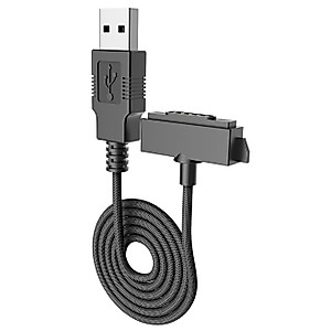 Charger for Sonim XP5/XP6/XP7, Nakedcellphone Brand Black [Rugged Braided] USB Charge/Sync Cable Cord [with Magnetic Contacts] for XP5700, XP6700, XP7700 Phones