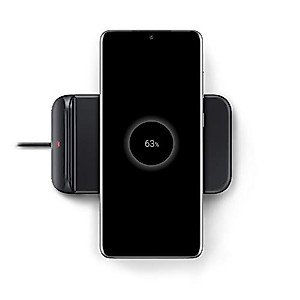 SAMSUNG Electronics Wireless Charger Trio, Qi Compatible - Charge up to 3 Devices at Once - for Galaxy Phones, Buds, Watches, and Apple iPhone Devices, Black (US Version)