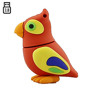 64GB Parrot Model USB 3.0 Flash Drive Flash Drive 3.0 Thumb Drive USB Jump Drive Memory Stick Zip Drive USB Drive U Disk USB 3.0 Stick USB Disk USB Flash Memory - Red