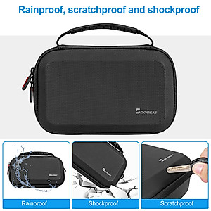 Skyreat Osmo Pocket 3 Case, Portable PU Storage Protective Bag for DJI Osmo Pocket 3 Creator Combo Accessories