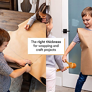 Kraft Paper Roll 30'' x 1800'' (150ft) Brown MEGA Roll - Made in USA 100% Natural Recycled Material - Perfect for Packing, Wrapping, Butcher, Craft, Postal, Shipping, Dunnage and Parcel