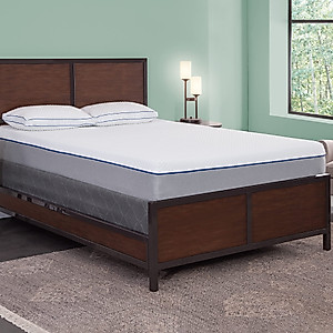 Dream Serenity Eco Style Premium Selection 10-inch Memory Foam Mattress, King, with 2 Queen Pillows White