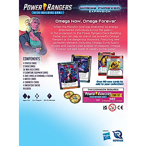 Renegade Game Studios Power Rangers Deck-Building Game: Omega Forever Expansion - Explansion to Power Rangers Deck-Building Game Core Set. Ages 14+, 2-4 Players, 30-70 Min,Multi