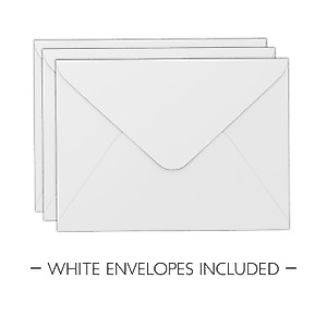 Pumpkin Fall Baby Shower Invitations, A7 Size Envelopes Included, Premium Heavy-weight Card Stock, Two Sided, Autumn Floral Design, 20 Count Pack