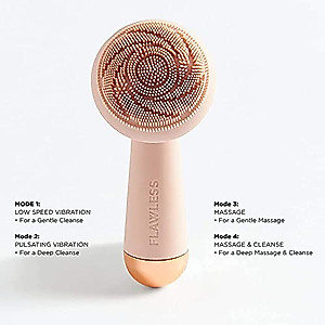 Finishing Touch Flawless Cleanse Silicone Face Scrubber and Cleanser, 1 count