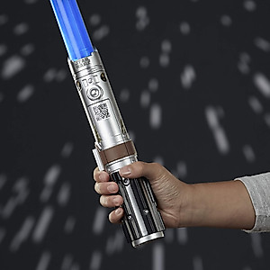 Star Wars Rey Electronic Blue Lightsaber Toy for Ages 6 & Up with Lights, Sounds, & Phrases Plus Access to Training Videos