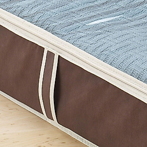 Whitmor Zippered Underbed Bags Java Set of 2 Pieces