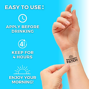 Party Treats Patches 28 Pack - Wake Up Refreshed & Energized with Our 100% Natural Ingredients Party Patch - Skin-Friendly & Waterproof - Enhanced Morning Formula…