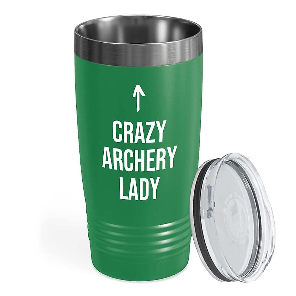 Archery Green Edition Tumbler 20oz - Archery Lady B - Funny Gift For Archery Coach Athlete Hunt Target Shot Trainer Arrow Bow Sport