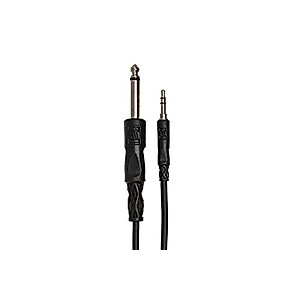 Hosa CMP-105 1/4" TS to 3.5 mm TRS Mono Interconnect Cable, 5 Feet