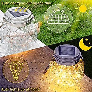 ROSHWEY Solar Lantern, 2 Pack Outdoor Lanterns with 30 LED Waterproof Garden Decor Patio Solar Lights Outdoor Decorative Backyard Solar Lanterns Outdoor Hanging ( Warm Light )