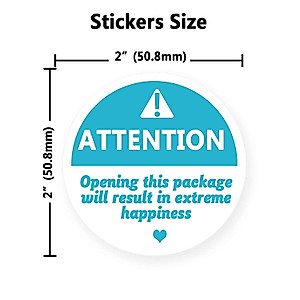 Valentine‘s Day Happy Mail Labels,Packing Wrapping Envelope Seals Baking Stickers,Extreme Happiness Labels for Small Business,2 Inch 500 Pcs Per Roll