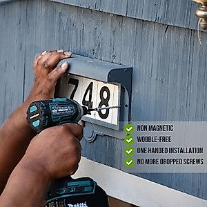 Velocity Exterior 2 Inch Wood Screws Contractor Pack (Size #8) – Stick Tight Technology, Made with Carbon Steel, Includes Hexstix Bit & Storage Organizer Fence Screws for Wood (450 Pieces)