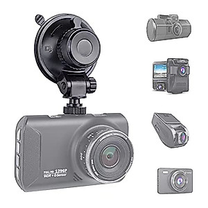Sportway S501 Suction Cup Dash Cam Mount Holder (5th Gen) with Replaceable Joint for CHORTAU OldShark NIUTA Boogiio ORSKEY Abask and Most Other Car Dash Cameras