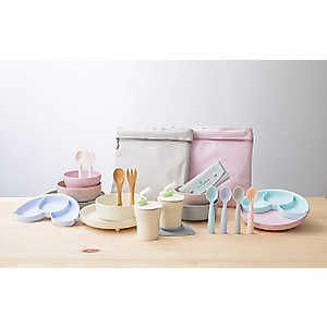 Miniware My First Cutlery Set with Training Spoon and Fork for Baby Toddler Kids – Promotes Self Feeding | Modern and Durable Design | Dishwasher Safe (Vanilla)