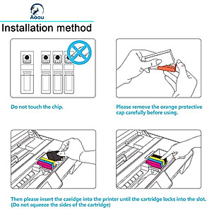 Aoou 920 Ink Cartridges, 10 Pack Compatible 920XL 920 XL Ink Cartridge for Officejet 6500 6000 7000 7500 6500A 7500A Printer (920XL-4BK2C2M2Y)