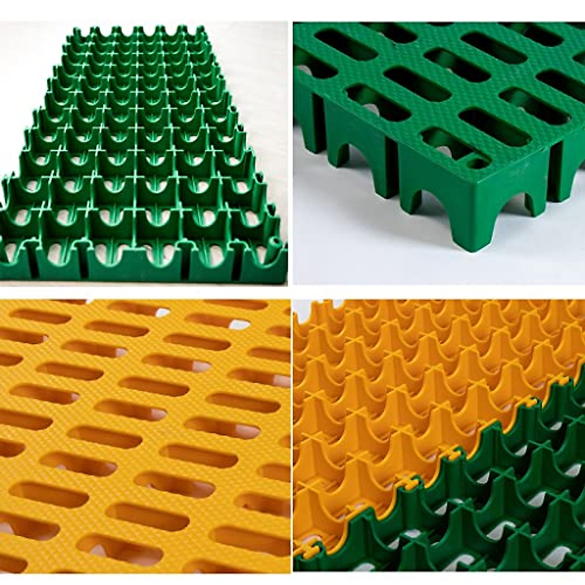 BBGS Floor Drainage Mat with Holes, Anti-Fatigue/Non-Slip Drainage Mat for Industrial Car Wash Slot-Free Gutter Floor Mat, 80x40x5cm (Color : Gray)