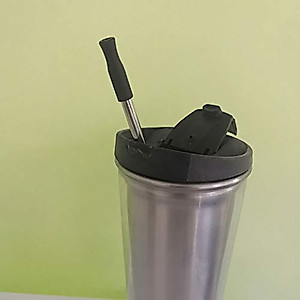 44Pcs Reusable Straws Tips, Silicone Straw Tips, Multi-color Food Grade Straws Tips Covers Only Fit for 1/4 Inch Wide(6MM Out diameter) Stainless Steel Straws by Accmor