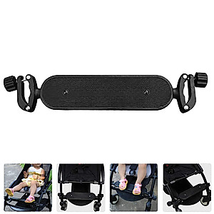 Toddmomy Stroller Footrest Plastic Adjustable Stroller Extension Footboard Pram Foot Rest Foot Support Stroller Accessories for Pushchair