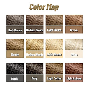 SOVONCARE Hairline Powder, Instantly Hairline Shadow Gray Hair Coverage Touch Up Hair Powder for Thinning Hair for Women Hair Root Touch Up Powder Hair Root Cover Up Conceals Hair Loss Light Brown