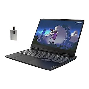 LENOVO IdeaPad Gaming 3i 15.6" FHD 120Hz Laptop, 12th Gen Intel Core i7-12700H, 32GB RAM, 1TB PCIe SSD, Backlit Keyboard, NVIDIA GeForce RTX 3050Ti, Win 11 Pro, Gray, 32GB Hotface USB Card