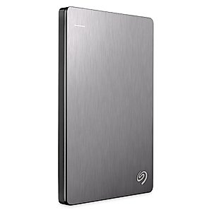 Seagate Ultra Slim 2TB USB 3.0 2.5" Ext. Hard Drive Storage, Platinum (Refurbished) (Renewed)