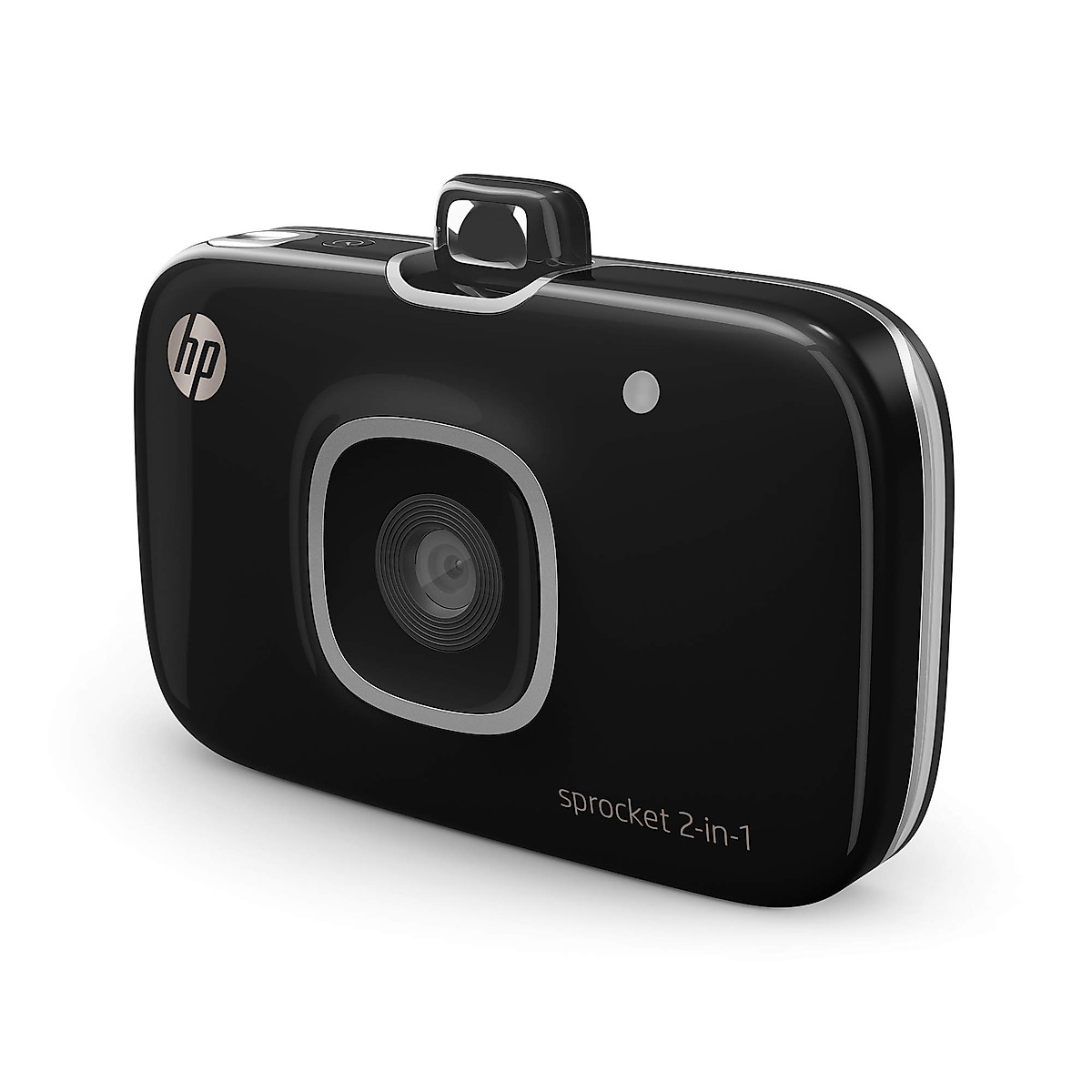 HP 5MS96A Sprocket 2-in-1 Portable Photo Printer & Instant Camera Bundle with 8GB Micro SD Card and Zink Photo Paper, Black (Pack of 3)