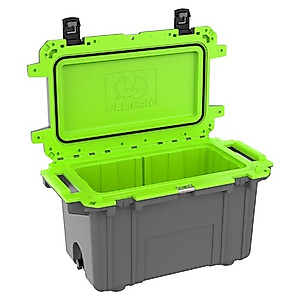 Pelican 70 Quart Elite Cooler (Dark Grey/Green)