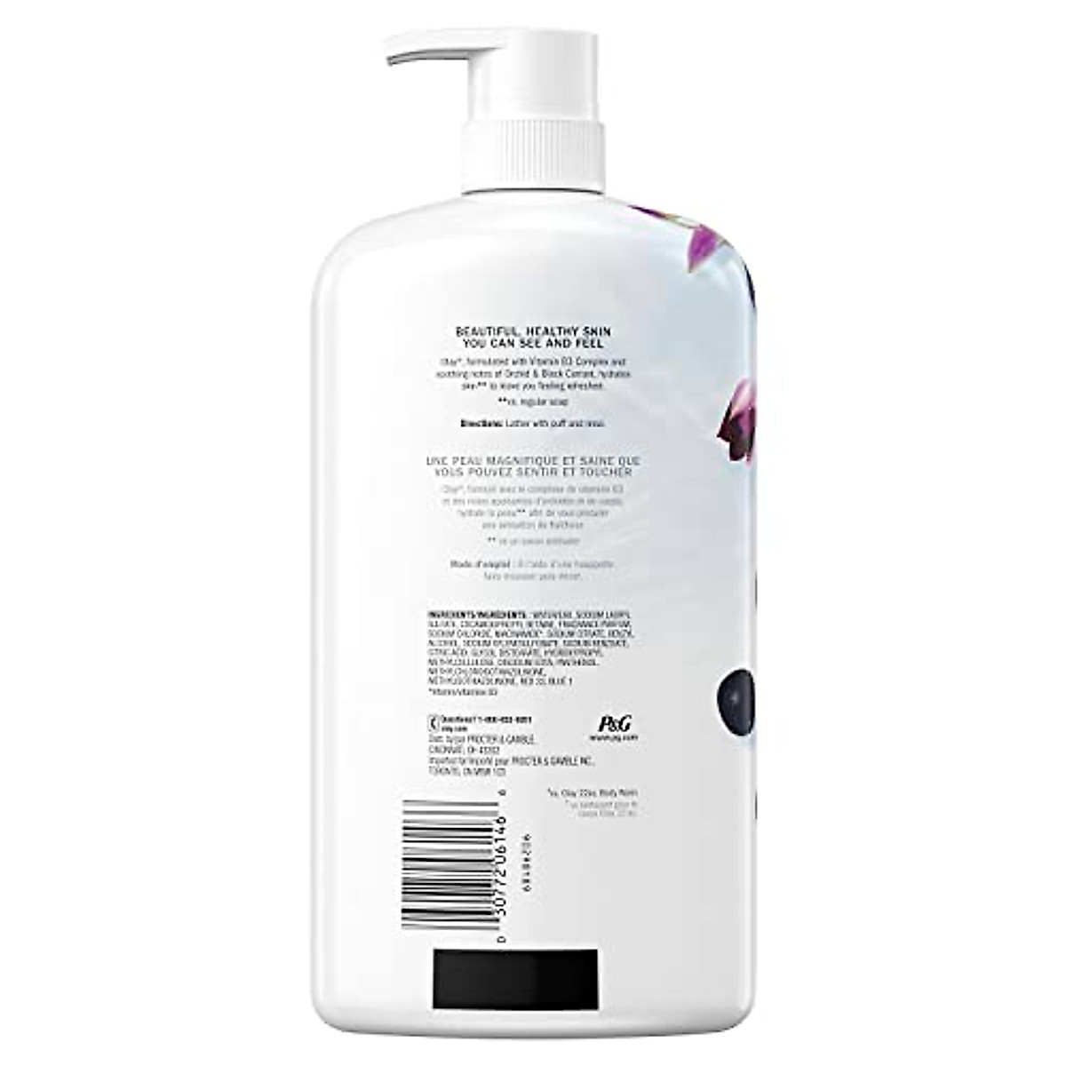 Olay Fresh Outlast Body Wash, Orchid & Black Currant, 30 fl oz (Pack of 4)
