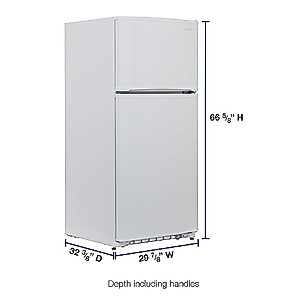 Winia WTE18HSWMD 18 Cu. Ft. Top Mount Refrigerator With Factory Installed Ice Maker - White