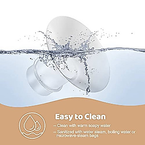 Fisroa Flange Insert 19mm Replacement Compatible with S9/S12 Hands-Free Breast Pump, Wearable Breast Pump Shield/Flange Insert (19mm)