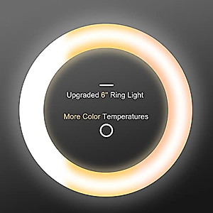 Eicaus Lighting for Video Recording, Selfie Ringlight with Clip for Computer, Conference Lighting for Zoom Meeting, LED Video Light for Webcam, Laptop