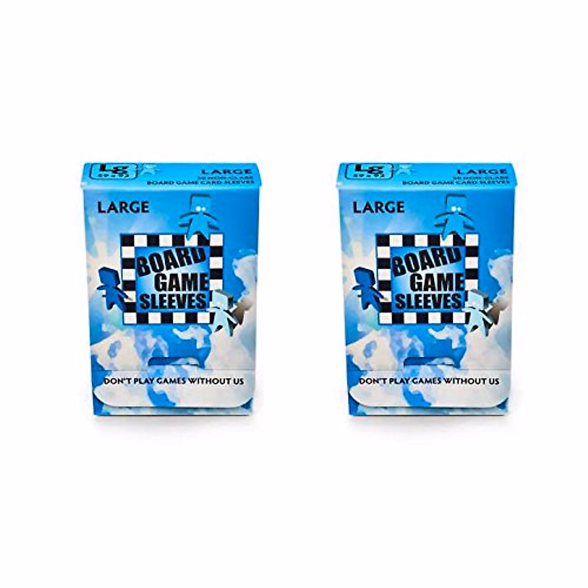 Arcane Tinmen Large Non-Glare Board Game Card Sleeves – 59mm x 92mm – Bundle of 2 – 100 Sleeves Total