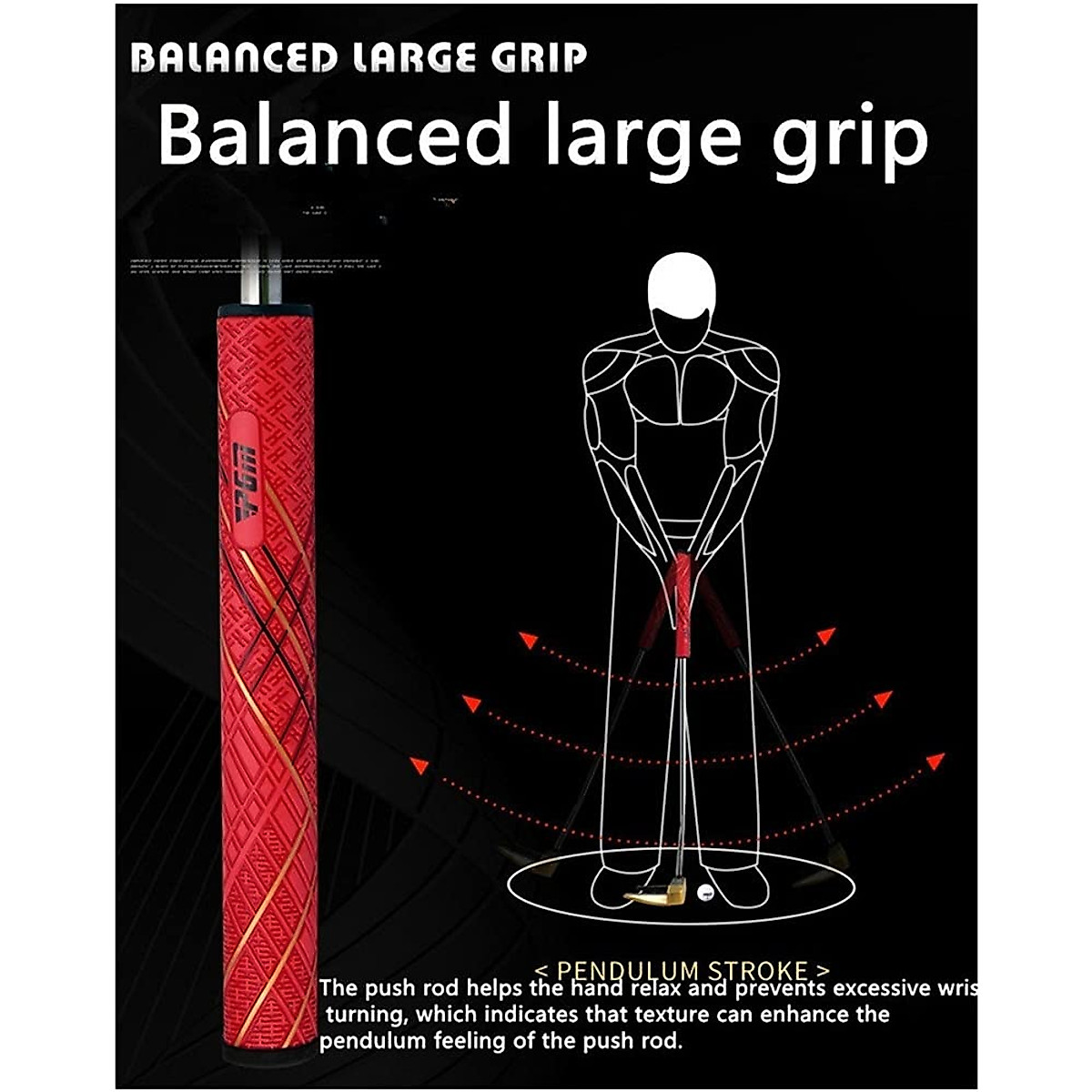 Golf Putter with Golf Headcover CNC Integration Stainless Steel Shaft Golf Clubs Putter Mens Womens Golf Driving Sports (Blue)