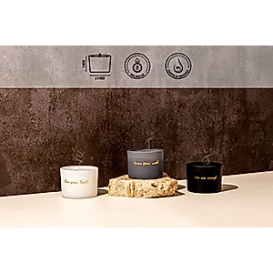 Wood Wick Scented Candle Set with Natural Aromatherapy Oils. Motivational and Inspirational Gift for Women, Birthday, Anniversary, Housewarming, Home Décor