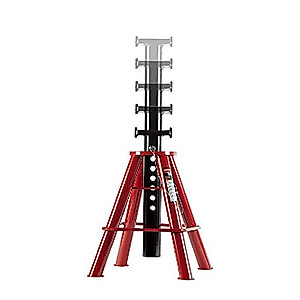 Sunex 1310 10-Ton Medium Height Pin Type Jack Stands, Pair, Red