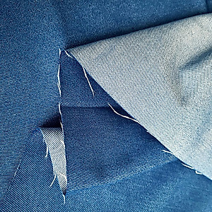 1-Yard 8 oz Indigo Blue Denim Fabric for Sewing, Crafting |Stretch Denim Fabric |Denim Fabric by The Yard |Jean Material|Denim Material|Blue Jean Fabric 1 Yard precut (60''x36'')