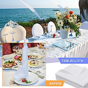 Soft and Stable Fabric Poly Cotton Broadcloth, Plain Poly Cotton Fabric, Poly Cotton Dress Craft Material for Embroidery, Embroidery Fabric Cotton, White (1.6 Yard x 1 Yard)