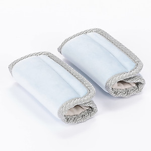 Diono Soft Wraps Car Seat Straps, Shoulder Pads for Baby, Infant, Toddler, 2 Pack Reversible Soft Seat Belt Cushion and Stroller Harness Covers Helps Prevent Strap Irritation, Blue